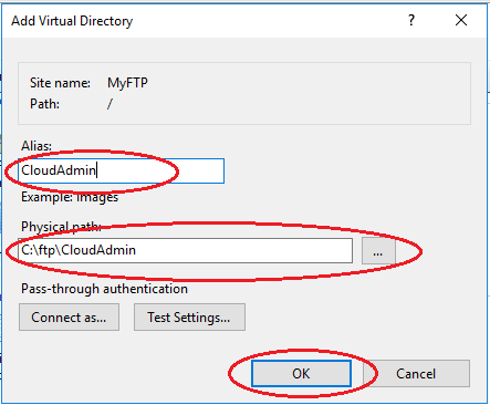 Setting up an FTP server on Windows Server 2016